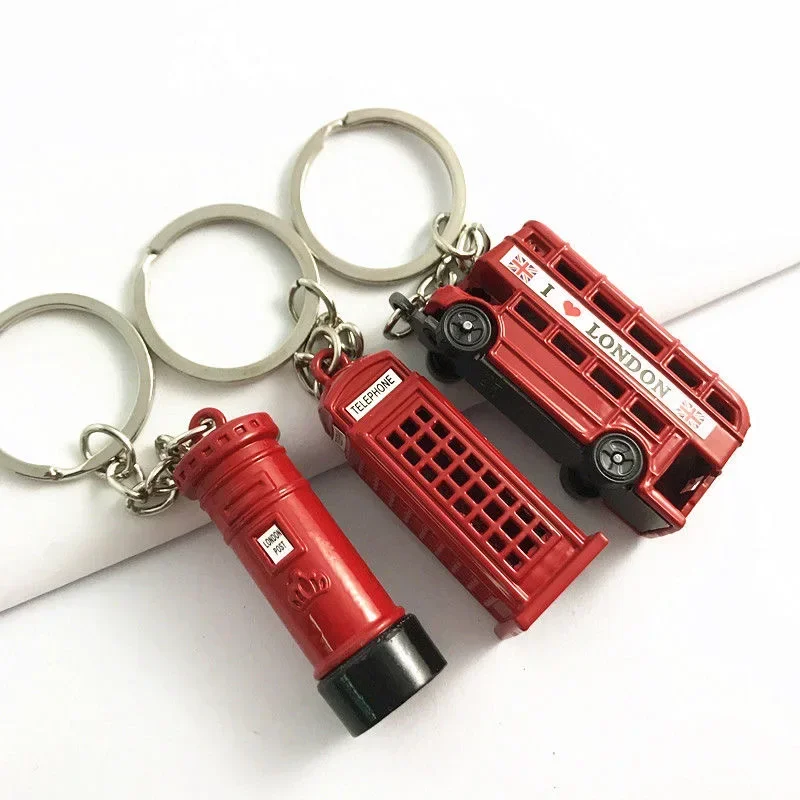 Classical-London-Red-Bus-Key-Chain-Post-Mail-Box-Key-Holder-Telephone ...