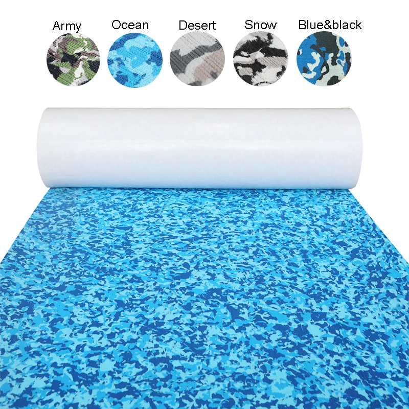 Blau-und-schwarz-wei-tarnen-eva-schaum-teak-blatt-marine-bodenbelag ...