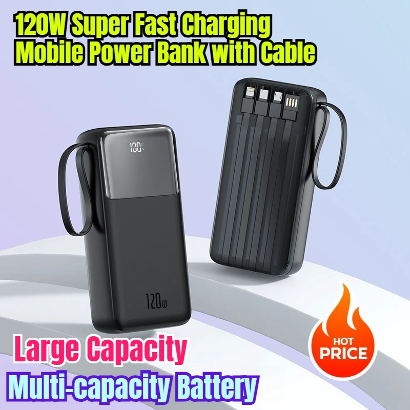 Multi-capacity Battery Large Capacity 120W Super Fast Charging Mobile ...