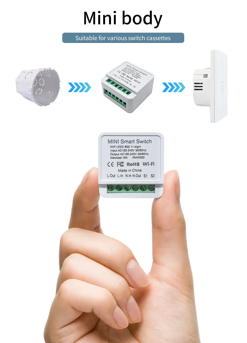 Smart Wifi Switch Breaker 16A 20A CozyLife Smart Switch 2 Way Control ...