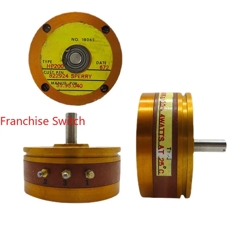 1PCS Conductive Plastic Stepless 360 Degree 40K Potentiometer HP200 ...