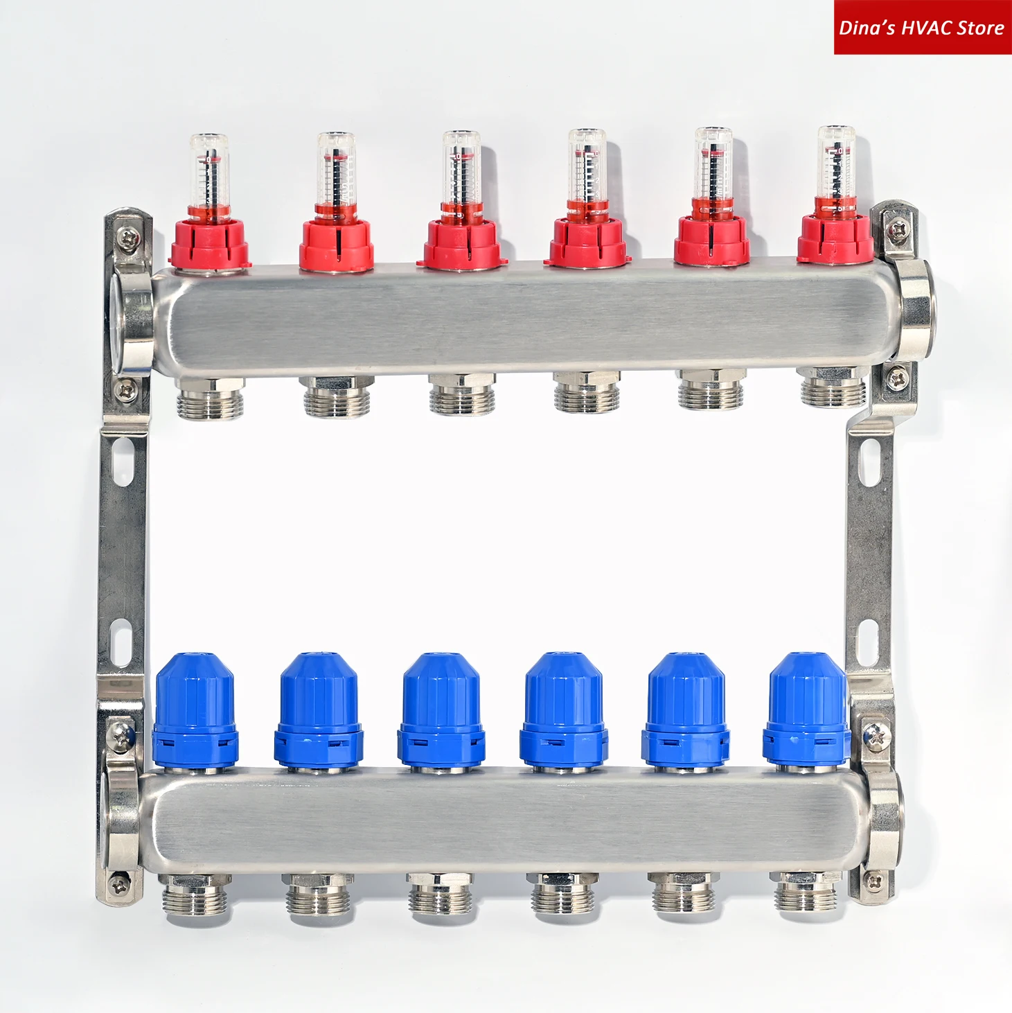 Stainless-Steel-S304-Underfloor-Heating-Manifold-Kit-with-Flow-Meter ...