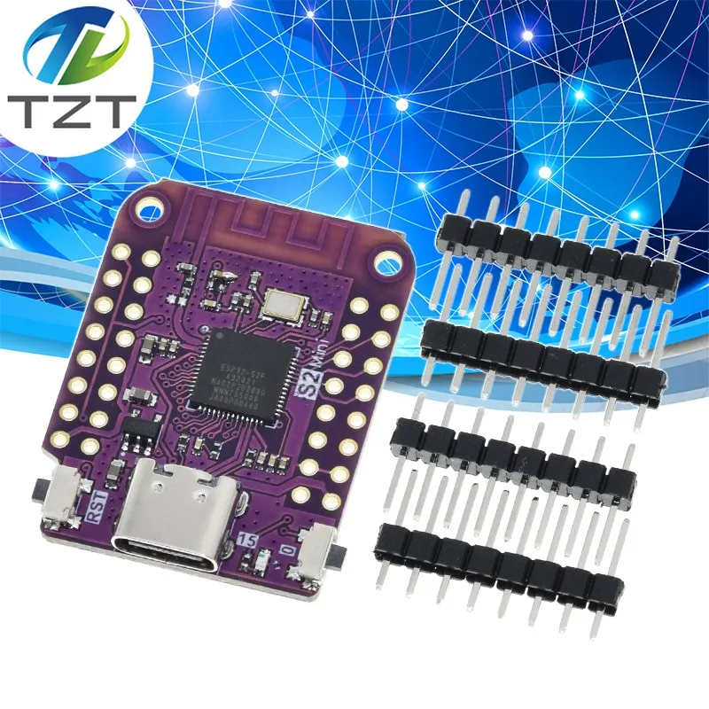 ESP32-S2-Mini-WIFI-Board-Based-ESP32-S2FN4R2-ESP32-S2-4MB-FLASH-2MB ...