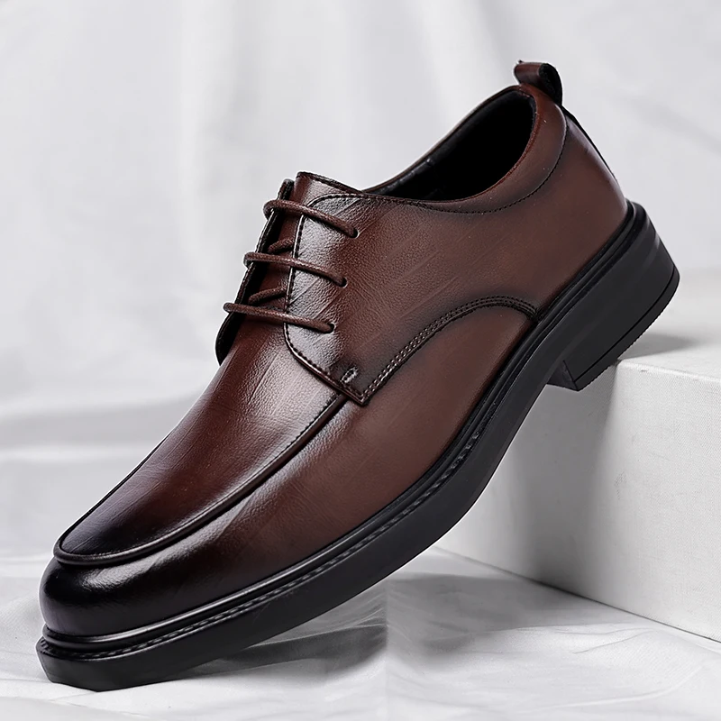 Luxury-Brand-Oxford-Shoes-Men-s-Brown-Business-Formal-Lace-Up-Designer ...