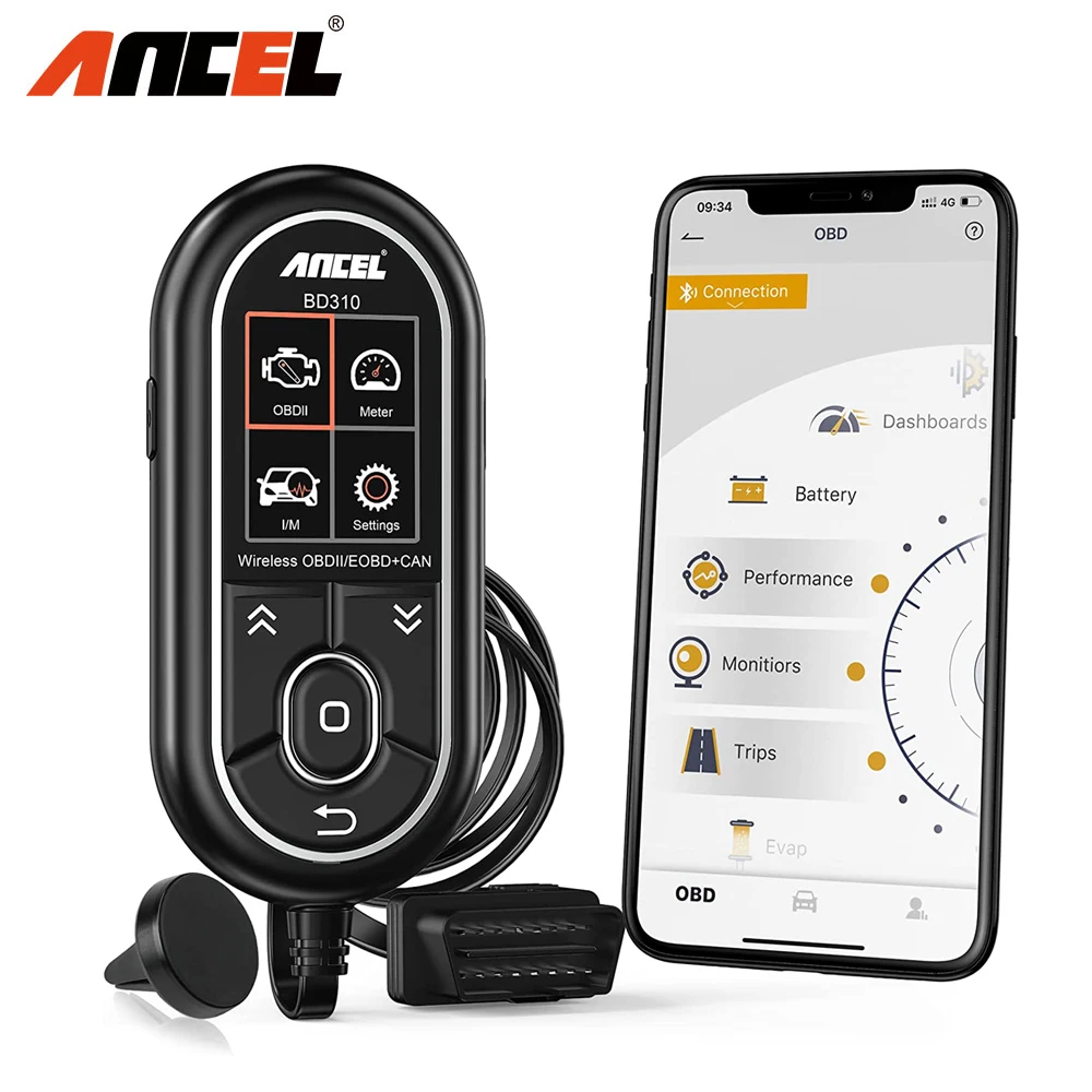 ANCEL escáner BD310 OBD2 con Bluetooth, herramienta de escaneo con ...