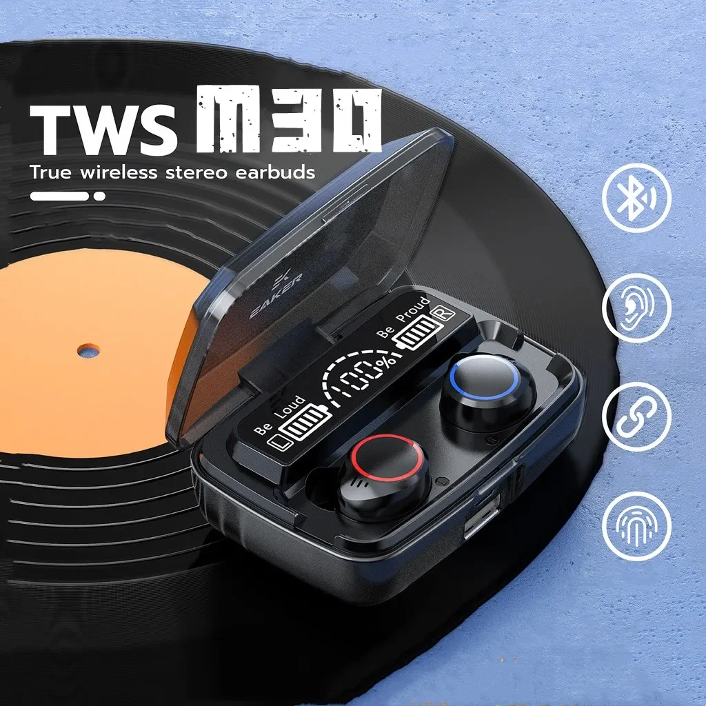 M30-tws-Wireless-Earbud-Noise-Reduction-IPX7-Waterproof-Bluetooth ...