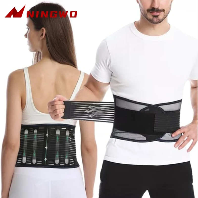 Lumbar Support Back Brace for Lower Back Pain,Back Brace for Men and ...