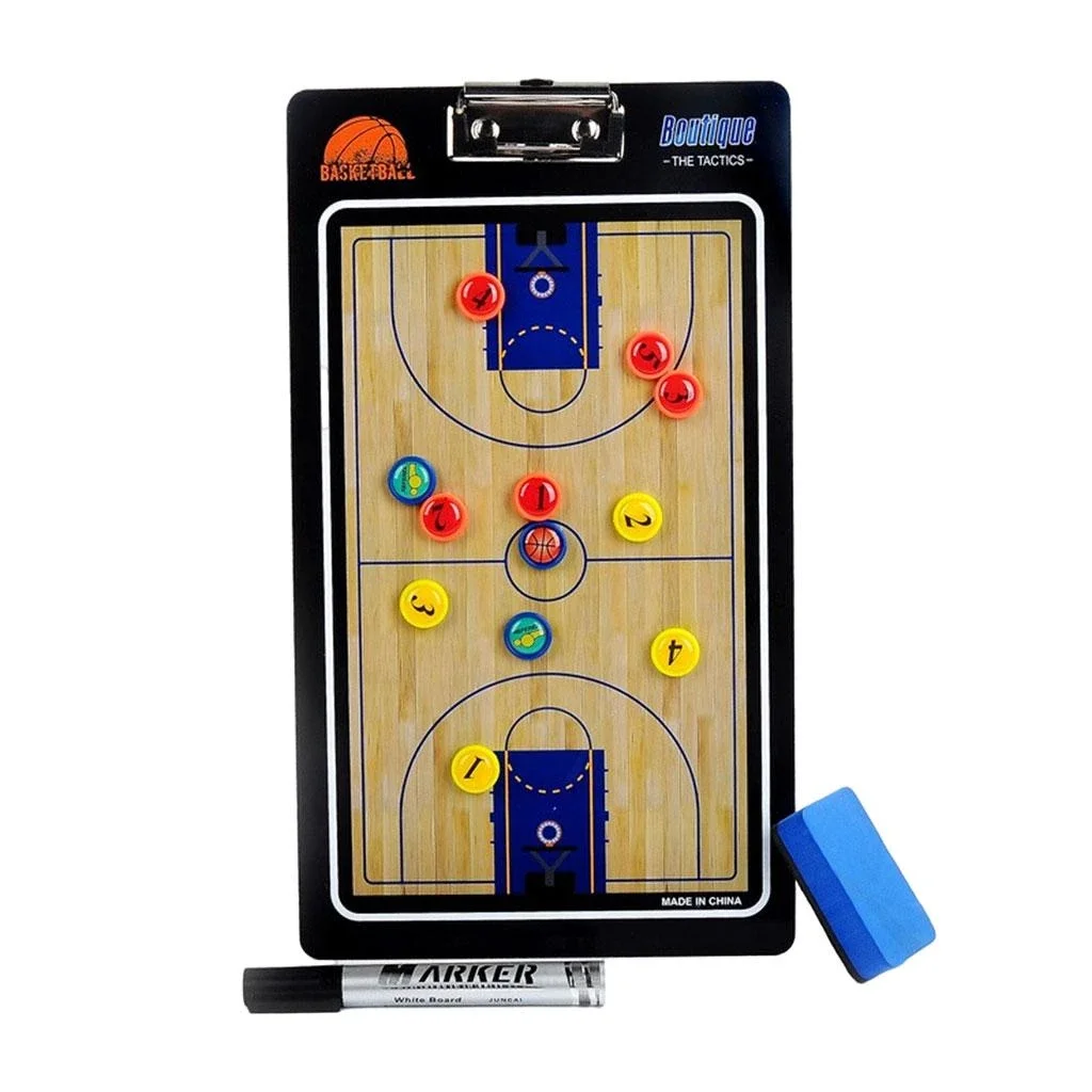 New Basketball Coaching Board Coaches Clipboard Dry Erase Marker ...