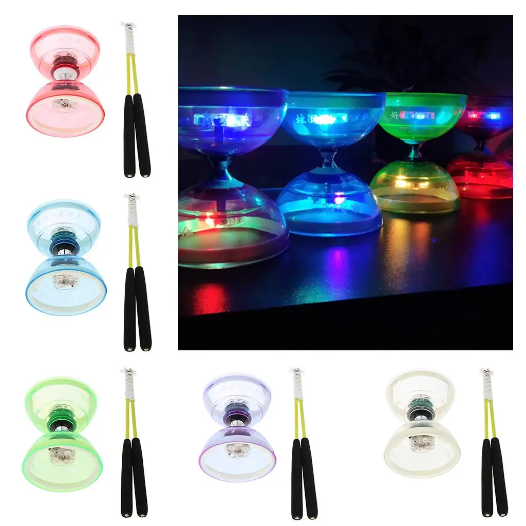Professional-3-Bearing-Diabolo-with-Sticks-String-Rubber-Ball-Toy-LED ...