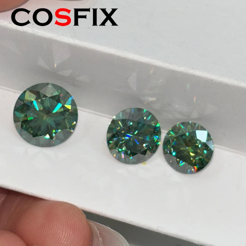 Natural-Color-Top-Belgium-Cut-Moissanite-Stone-Blue-Gemstones-Lab-Grown ...