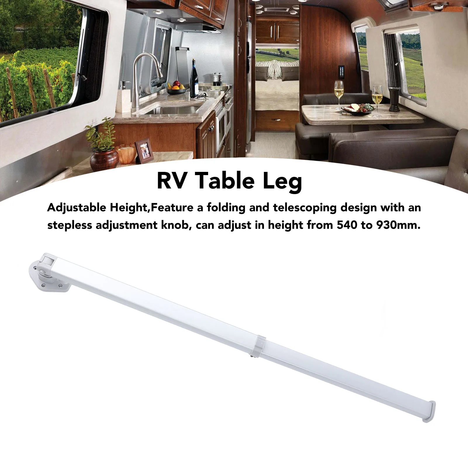 540 to 930mm RV Table Leg Aluminum Alloy Versatile Telescoping ...
