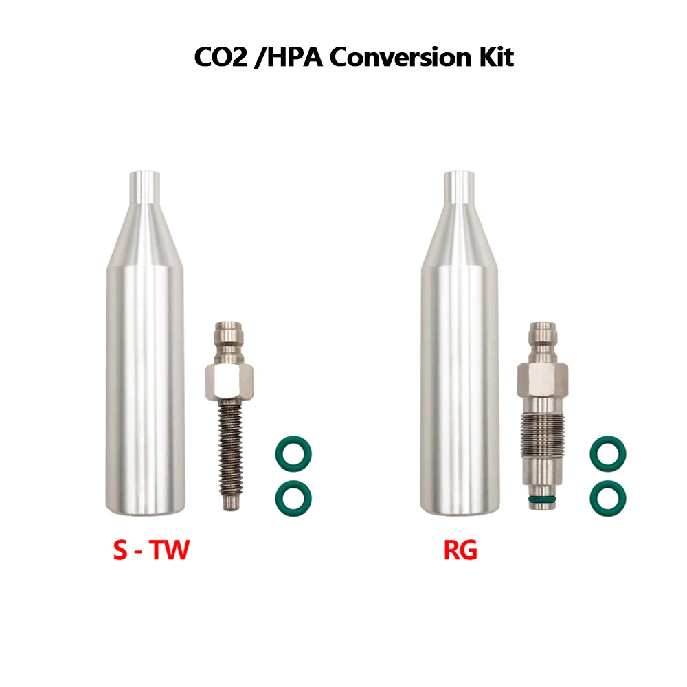 CO2 HPA Conversion Kit For Pneumatic,S-TW and RG Threads Replacing 12g Cylinder Cartridge,8mm ...