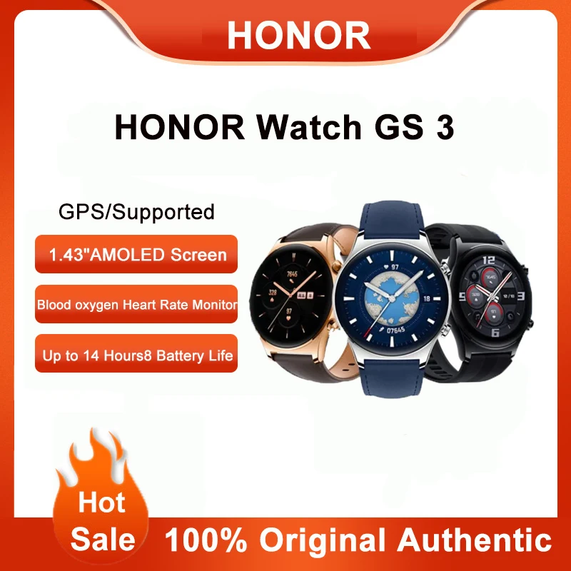 HONOR-GS3-Vers-o-Global-Smartwatch-Monitoramento-de-Sa-de-Preciso-Vidro ...