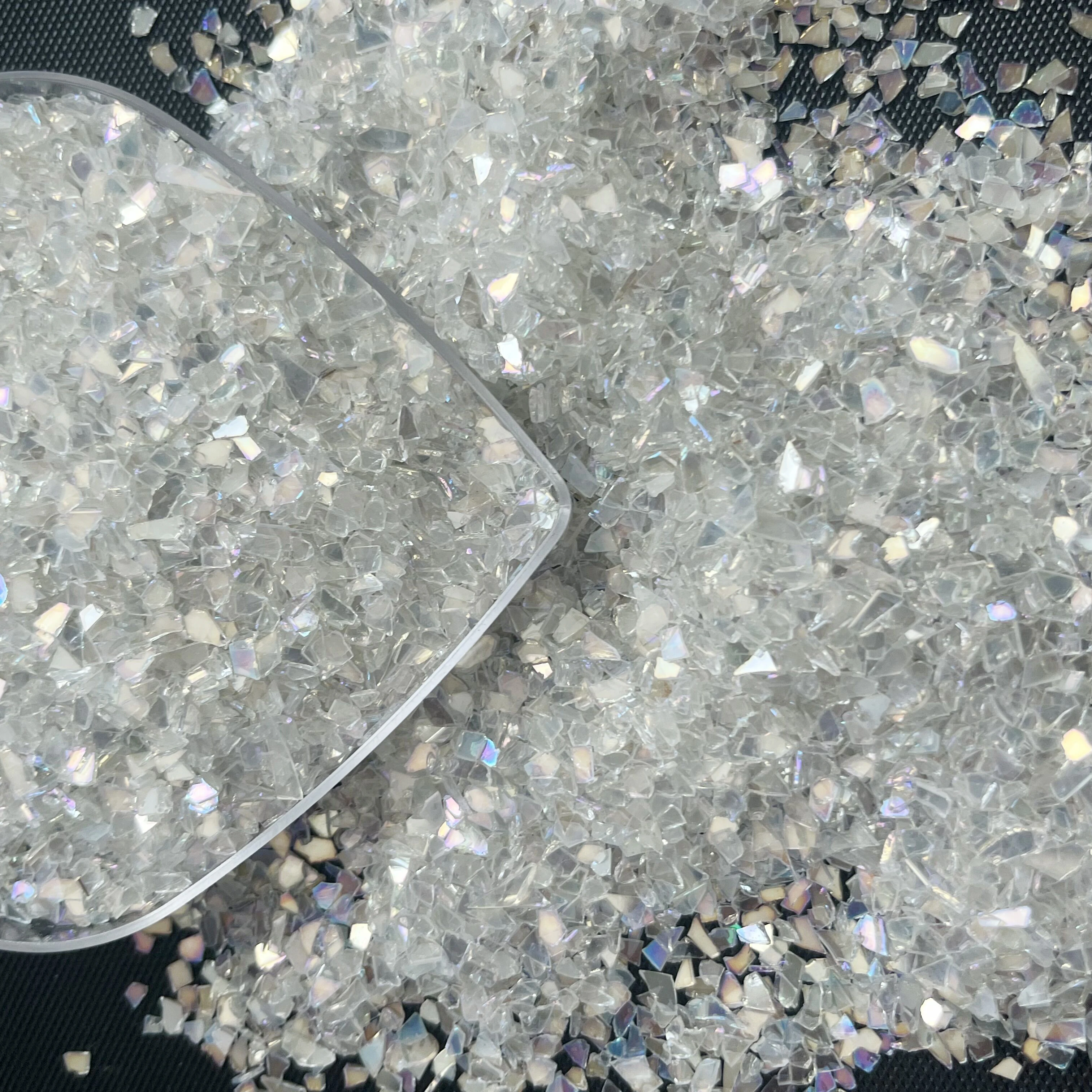 10g/bag Glass Powder Ab Shiny Color Carving Nail Tip Extension Crystal ...