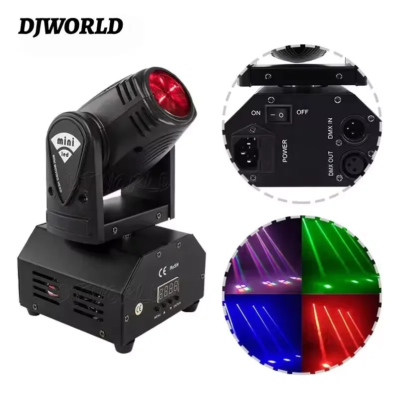 Lyre-Mini-10W-LED-Beam-Moving-Head-Light-RGBW-4in1-Spot-Party-Karaoke ...