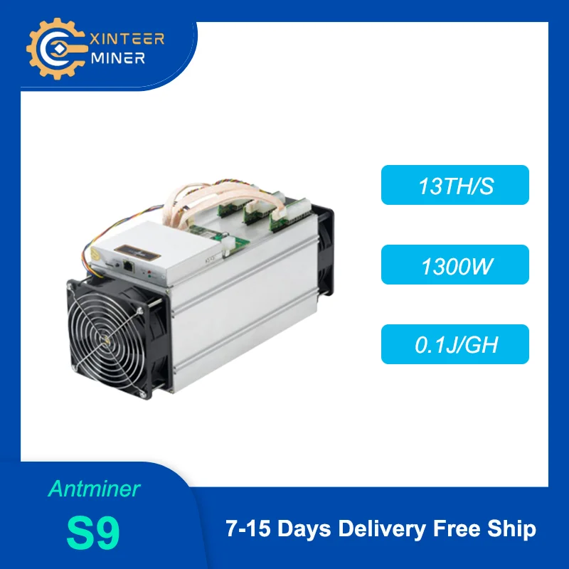 Used Bitmain Asic Miner Antminer S9 13TH/s Miner Bitcoin Crypto Mining ...
