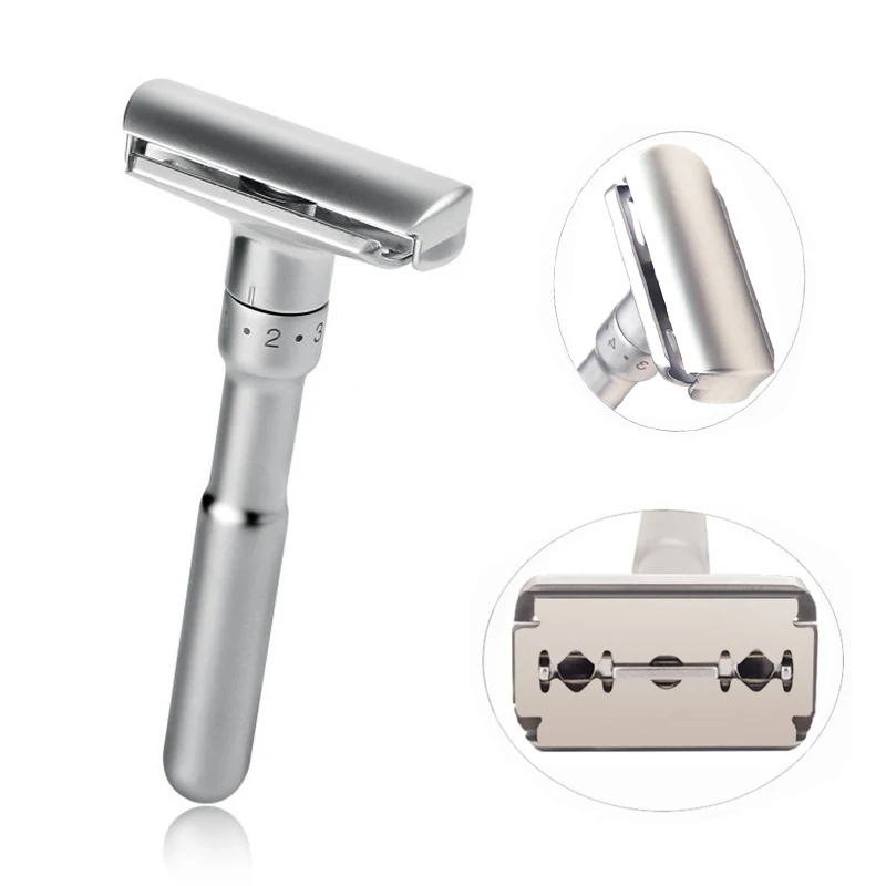 2022 New Adjustable Safety Razor Mens Shaving Double Edge Classic ...