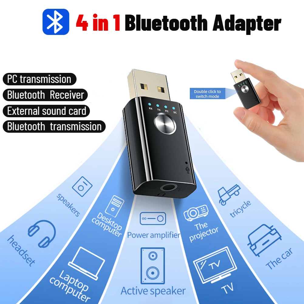 4in1-Bluetooth-Wireless-USB-Adapter-Wireless-Transmitter-Receiver-AUX ...