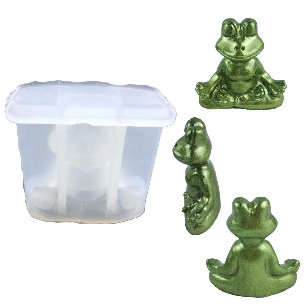 Yoga-Frog-Silicone-Epoxy-Resin-Mold-Scented-Candle-Resin-Tabletop ...