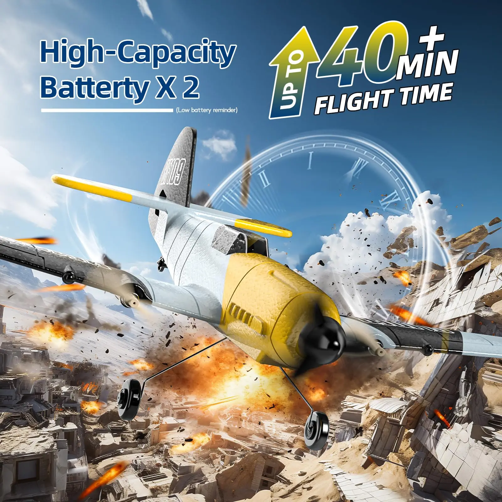 2.4GHz RC Plane With 3-axis Gyro For Beginners Kids Remote Control ...