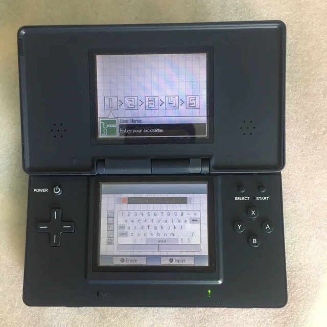 Dual Screen Game Console, Suporte Clone Hardware NDS real, R4 Flashcard ...