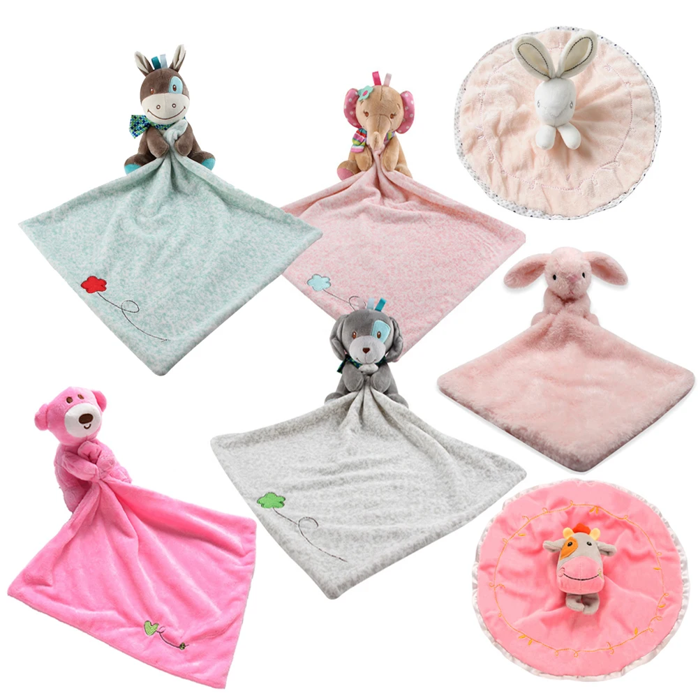 Baby-Comforter-Toys-Bunny-Bear-Soothing-Towel-Newborn-Dolls-Toys-Infant ...