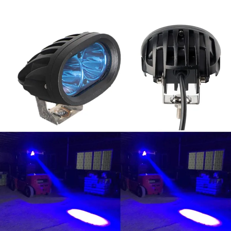 20W-Oval-Forklift-Lamp-LED-Blue-Spotlight-10-60v-DC-Safety-Working ...