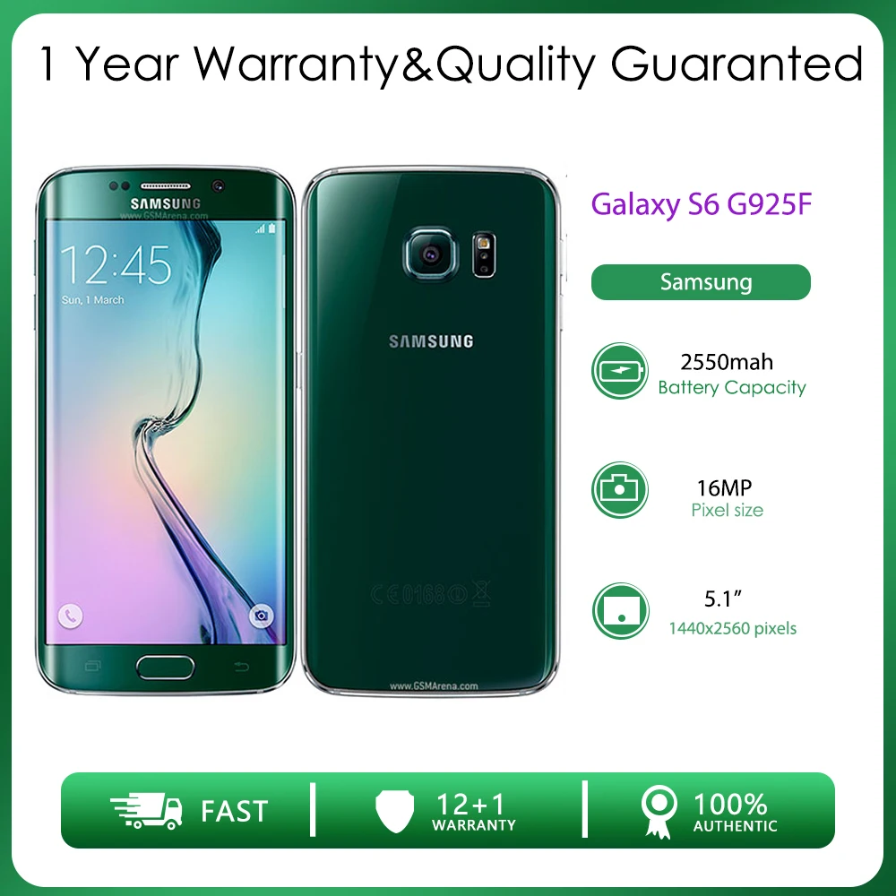 Original-Samsung-Galaxy-S6-G925F-S6-G920V-S6-G920F-S6-Edge-Octa-Core-5 ...