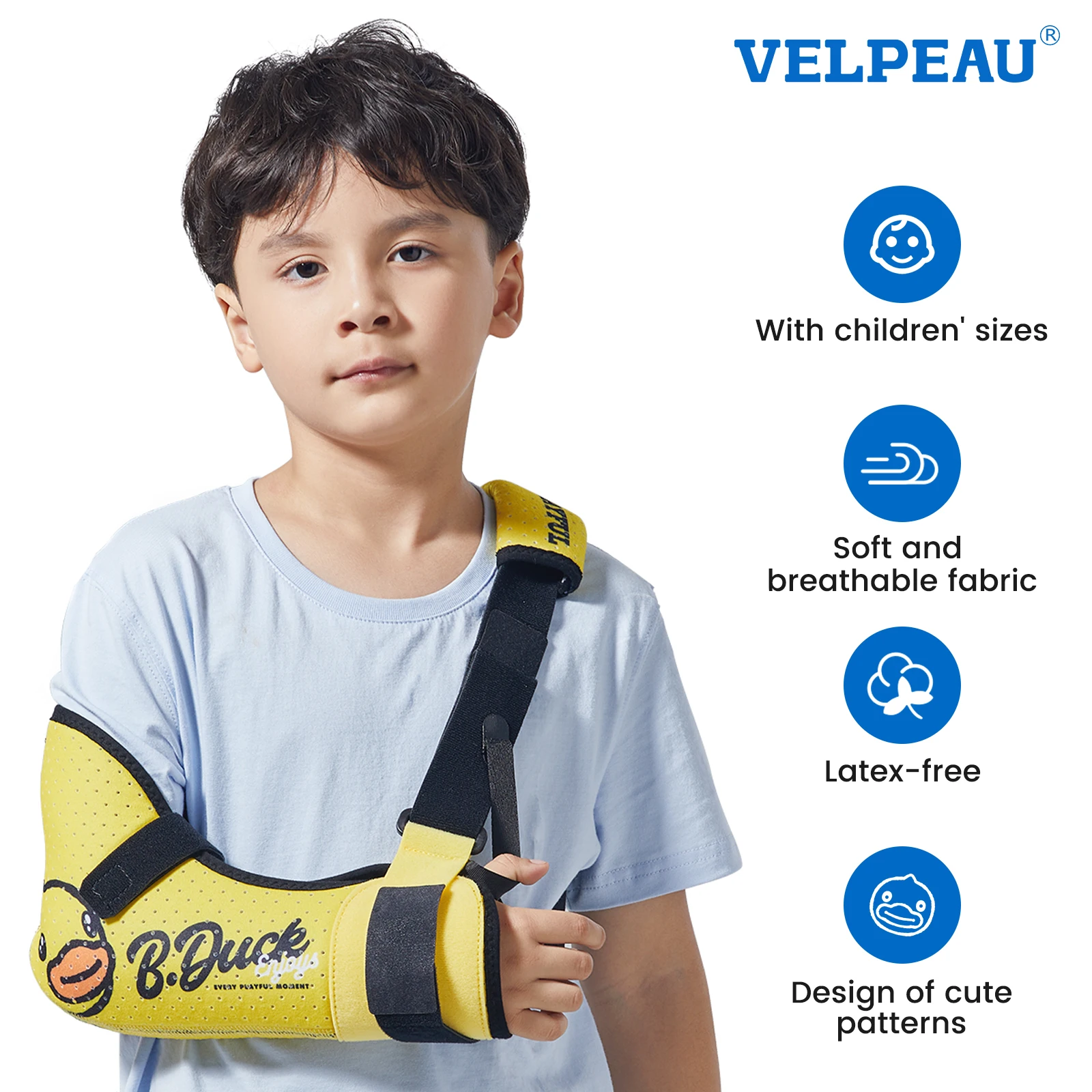 VELPEAU-Arm-Sling-Child-for-Arm-Sprain-and-Fracture-Medical-Forearm ...