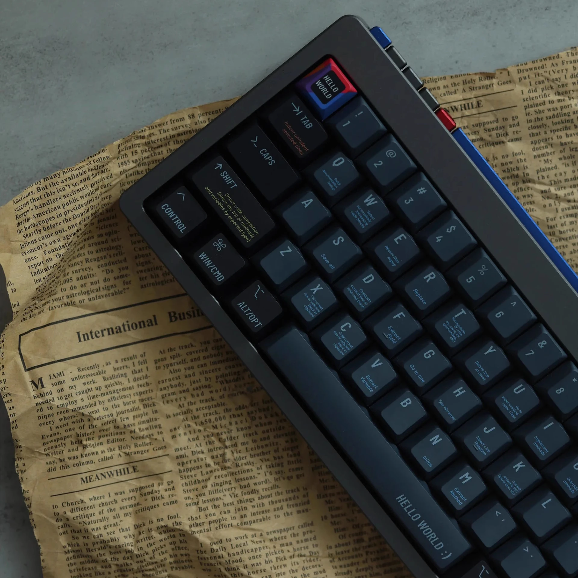 Genuine black programmer keycap ROG night demon wooting magician ...