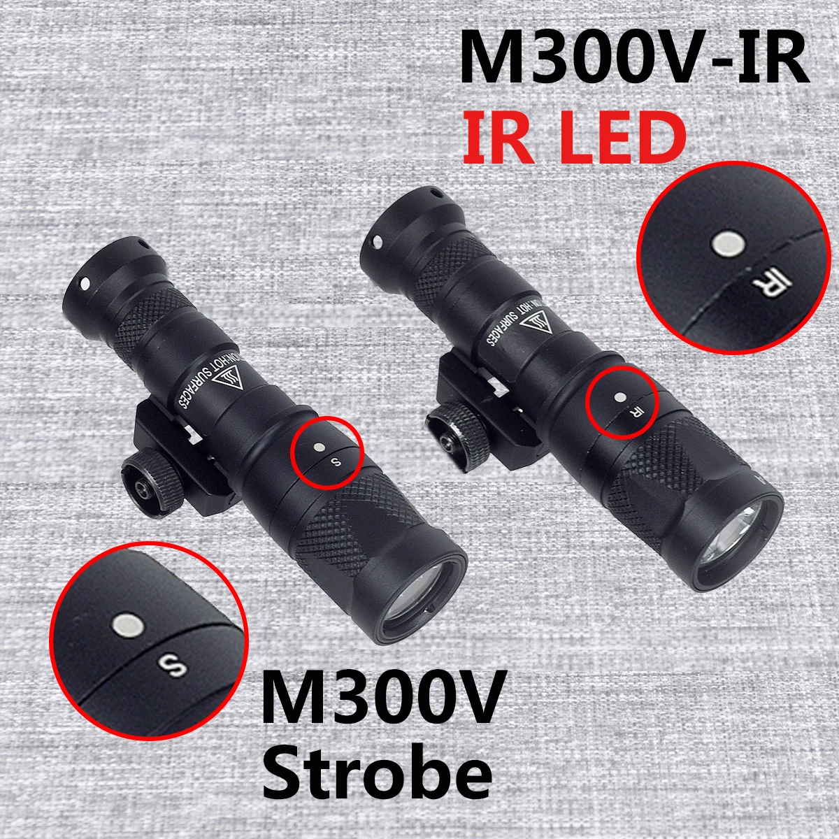 Tactical-SureFire-M300-M600-Upgrade-M300V-IR-M600V-IR-Infrared-LED ...