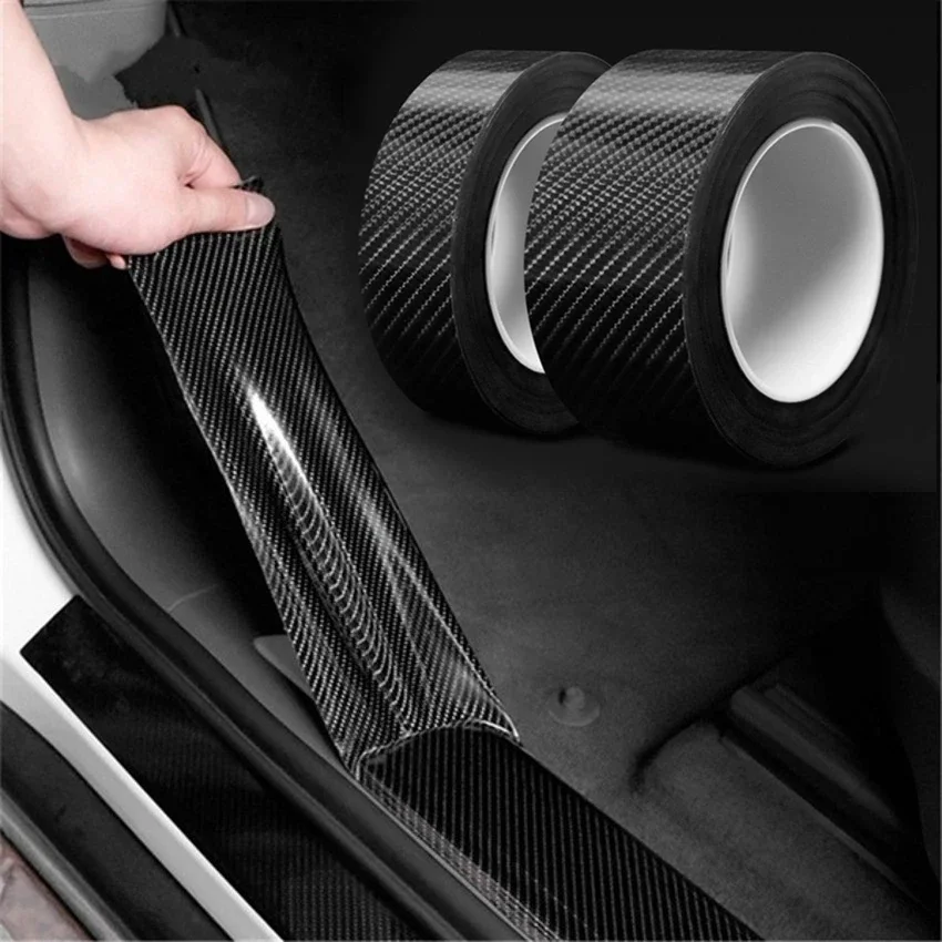 3-5m-Rolls-Carbon-Fiber-Car-Sticker-Anto-Door-Trunk-Protective-Strip ...