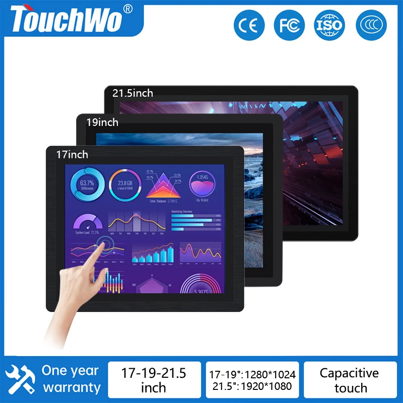 TouchWo-Monitor-Industrial-de-17-19-y-21-5-pulgadas-pantalla-t-ctil ...