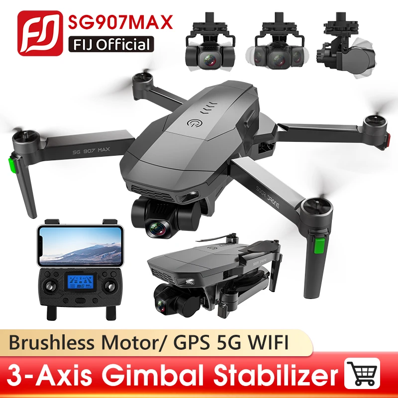 SG907-MAX-3-Axis-Gimbal-Drone-4K-Professional-Brushless-Motor-5G-WIFI ...