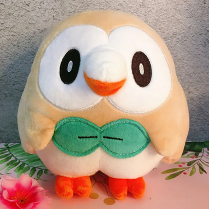 High Quality Anime Games Pokémon Cute Rowlet Soft Plush Toy Doll Gift ...