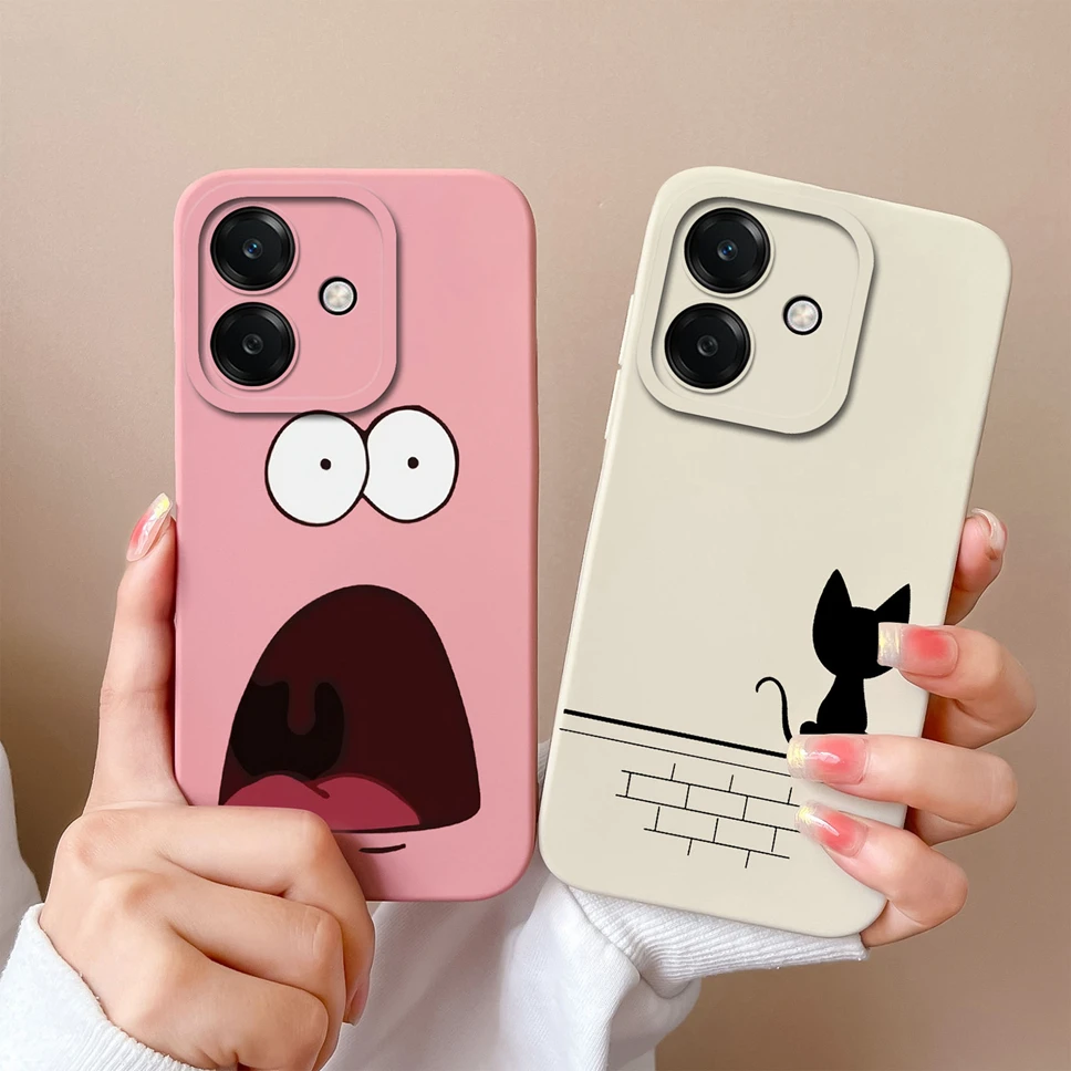 Cases For OPPO A3X 4G 5G Shell Lovely Cartoon Astronaut Liquid Silicone ...