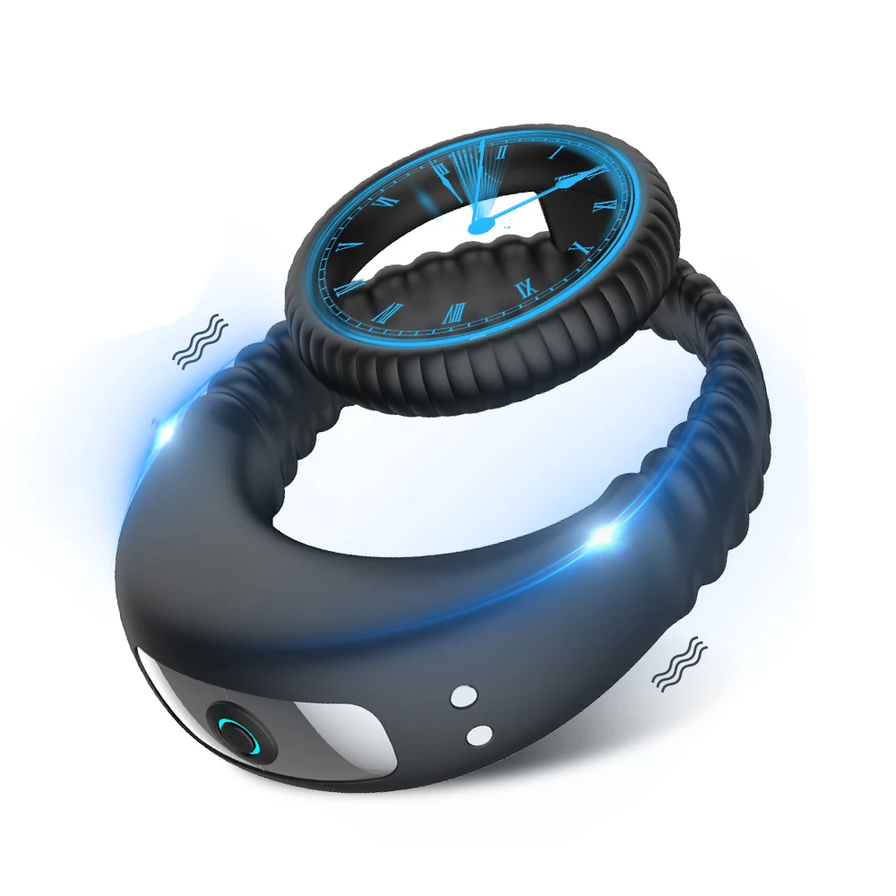 Vibrating-Cock-Ring-for-Men-Soft-Silicone-Penis-Ring-Ejaculation-Delay ...