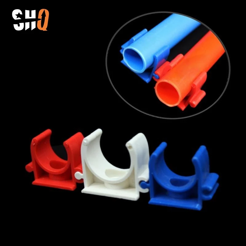 10Pcs 16mm 20mm PVC Pipe Clamp Connector Plastic Tube Fittings U Type ...