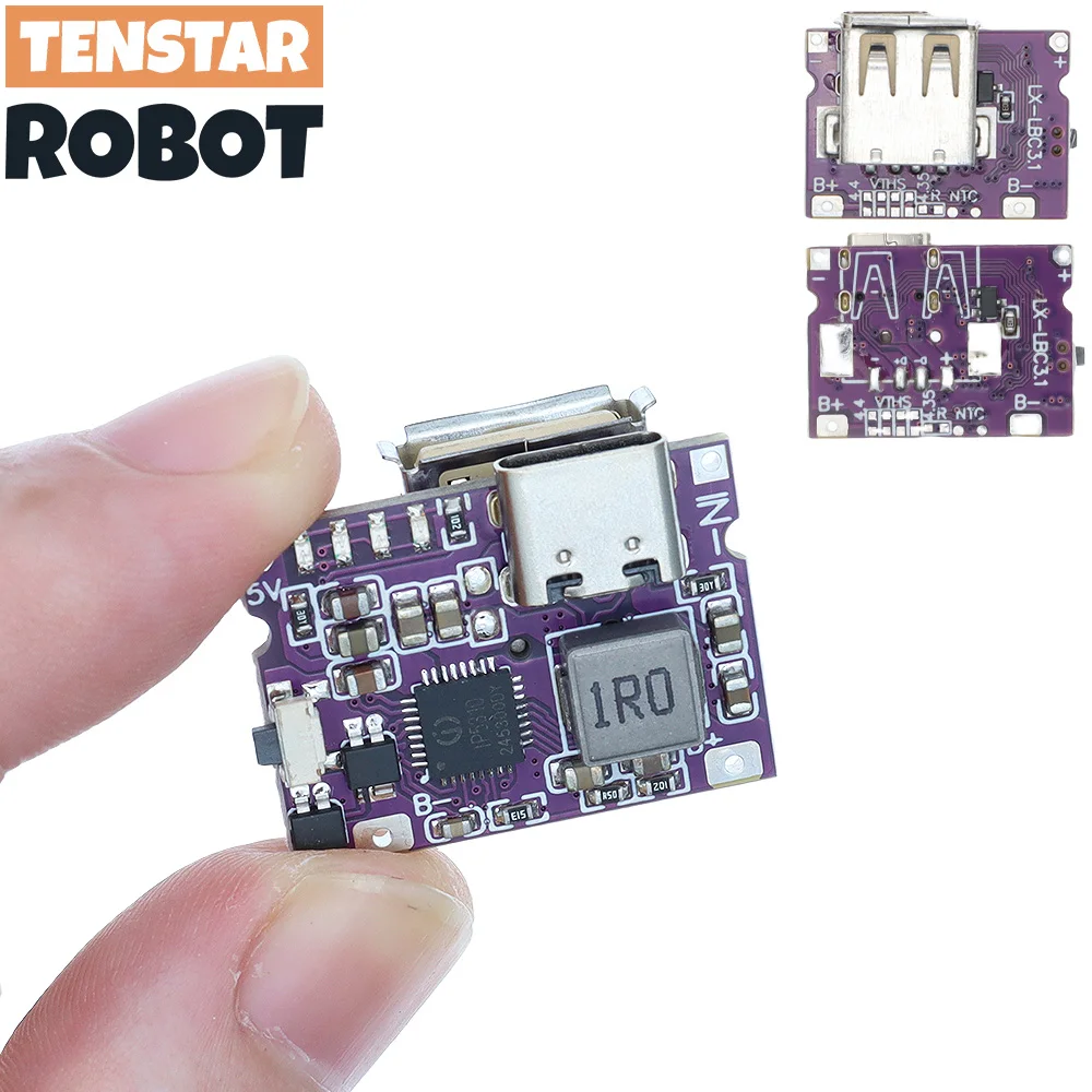 5V-3A-USB-TYPE-C-USB-Boost-Step-Up-Power-Module-Lithium-LiPo-Battery ...
