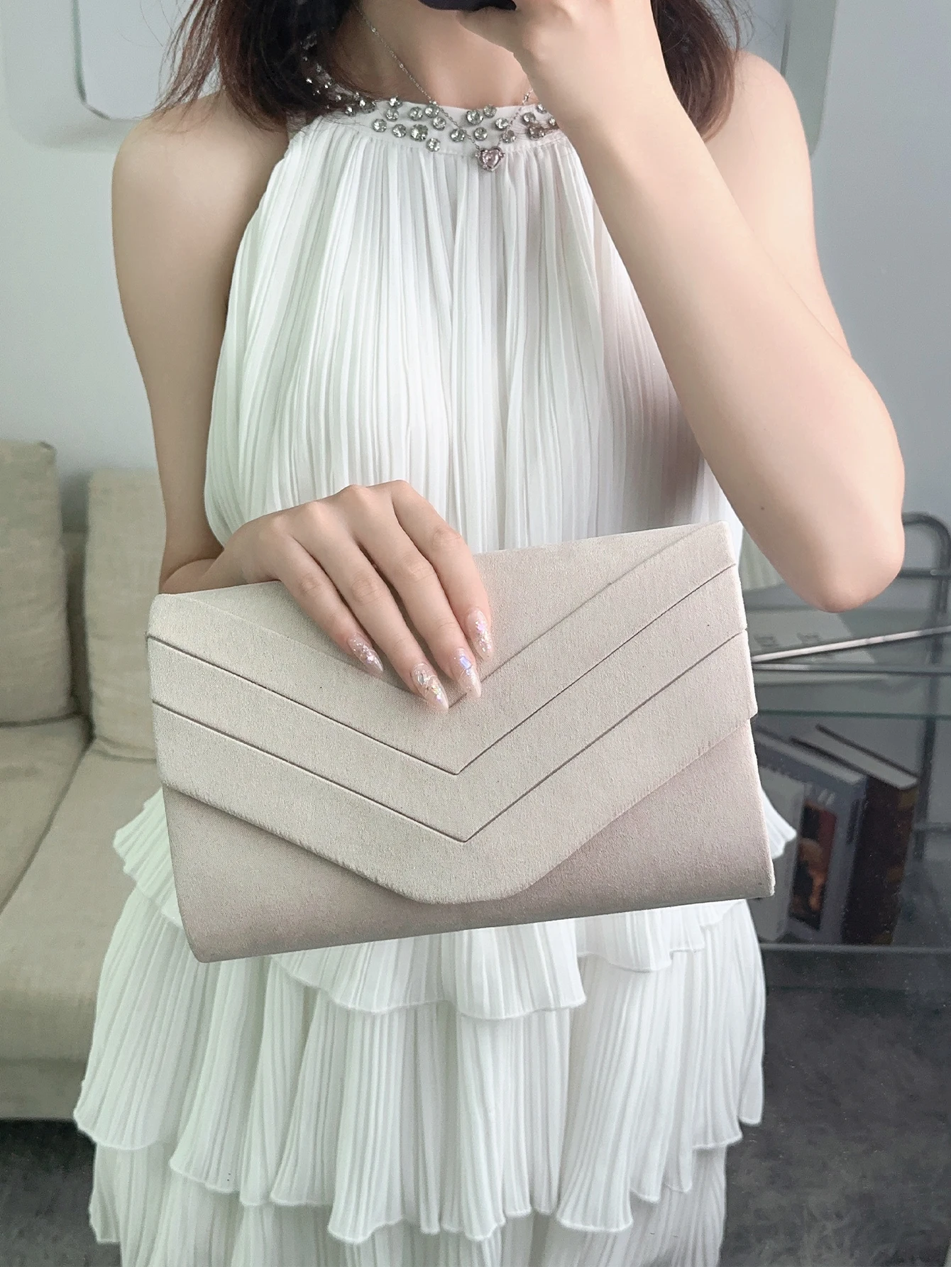 Women-s-Solid-Color-PU-Magnetic-Closed-Fashion-Evening-Dress-Bag-Women ...