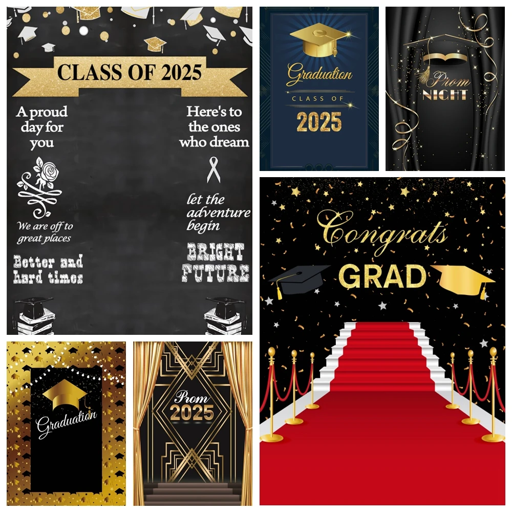Graduation Backdrop for Photography Class of 2025 Congratulations ...