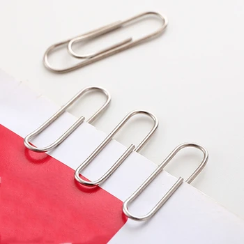 50/100/200PCS Metal Paper Clips Binding Clip Home Office Storage ...