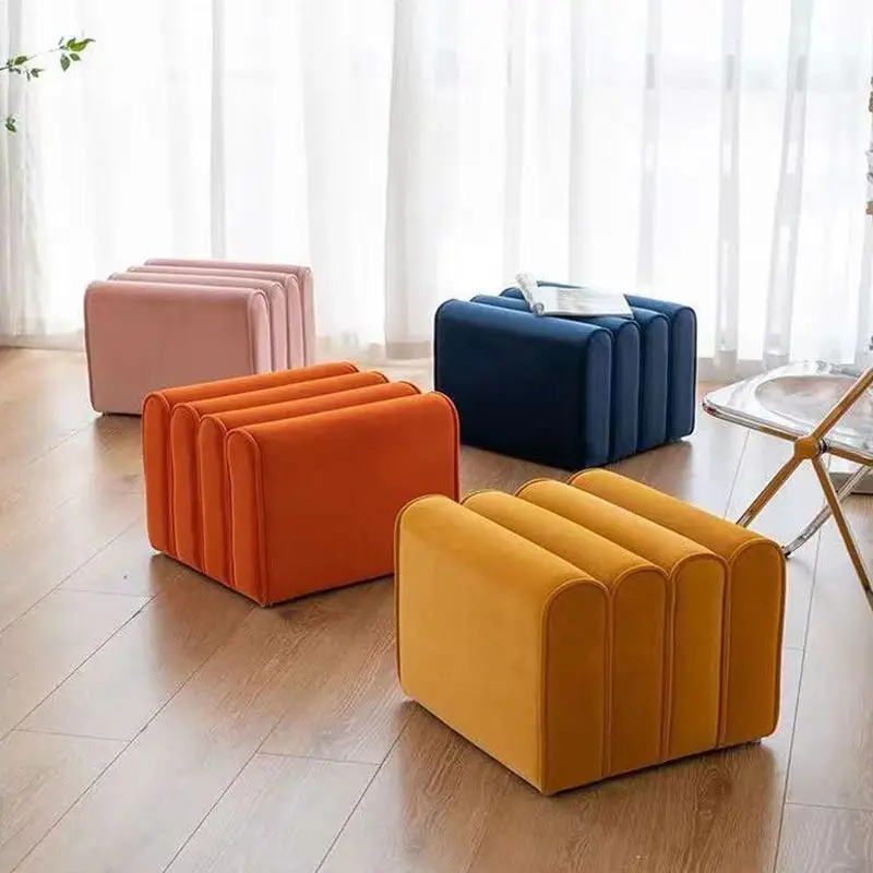 Shoe Change Stool for Living Room Fitting Room Bedroom Fashion Designer ...