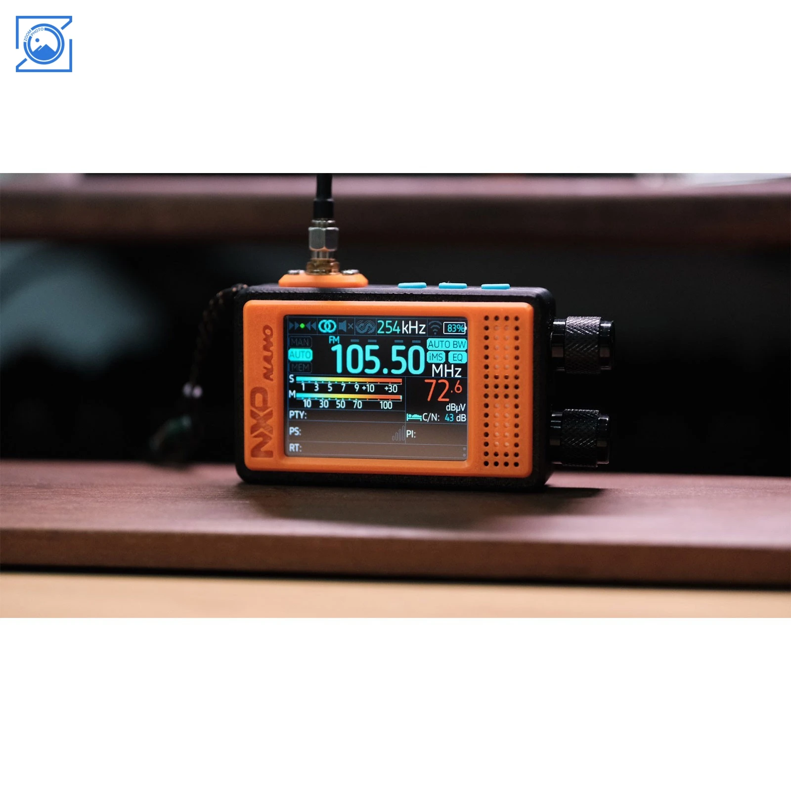 NXP-NANO Portable 65-108MHz FM Radio Receiver TEF6686+ESP32 Main ...