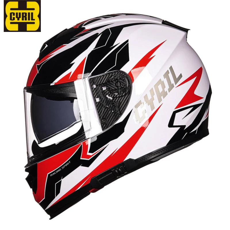 2022 CYRIL Professional Full Face Motorcycle Helmet Fashion Vintage ...