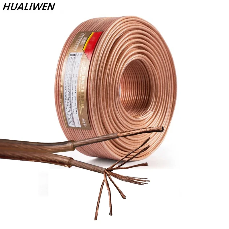 DIY-Loud-Speaker-Cable-Hi-Fi-Audio-Line-Cable-Oxygen-Free-Copper ...