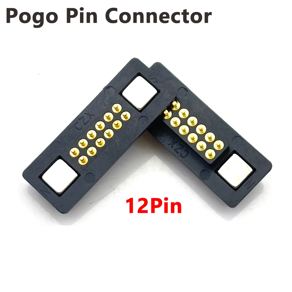 12Pin-2A-wasserdichte-hohe-Strom-Magnet-Saug-Fr-hling-Pogo-Pin-Stecker ...