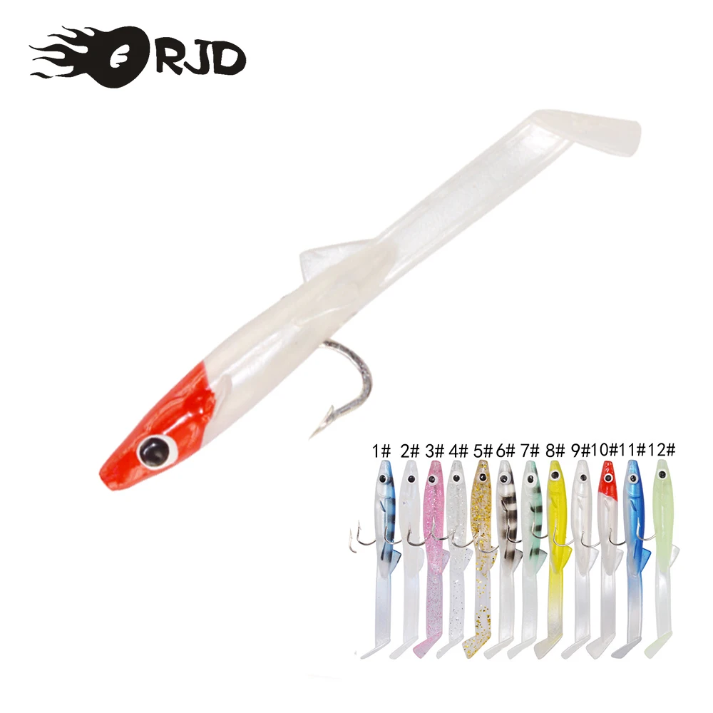 ORJD-6pcs-Soft-Eels-Bait-8cm-2-3g-12Colors-Silicone-Wobblers-Fishing ...