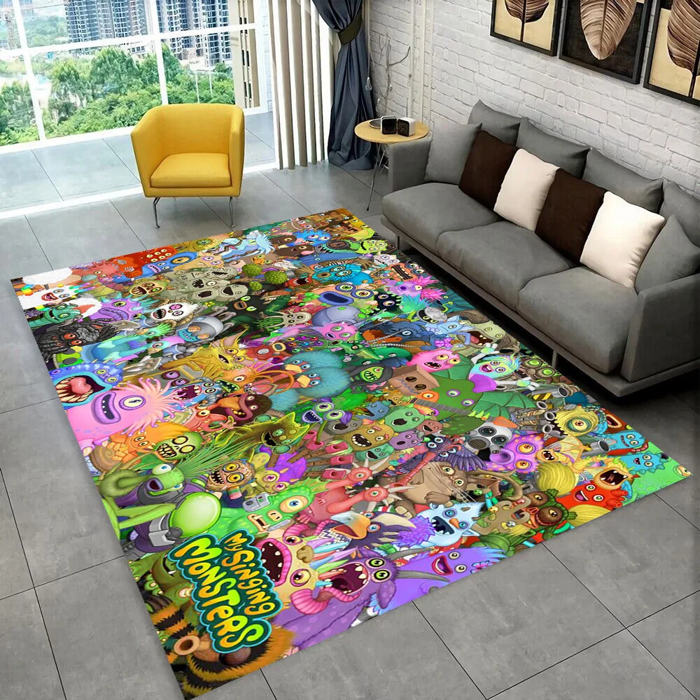 3D My Singing Monsters Video Game Cartoon Area Rug,Carpet for Home ...