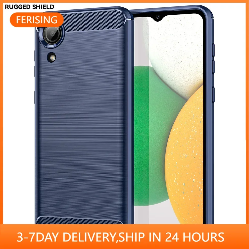 Carbon Case For Samsung Galaxy A03 A03S Global Silicone Soft Fiber TPU ...